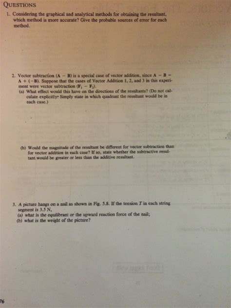 Solved Questions 1 Considering The Graphical And Analytical