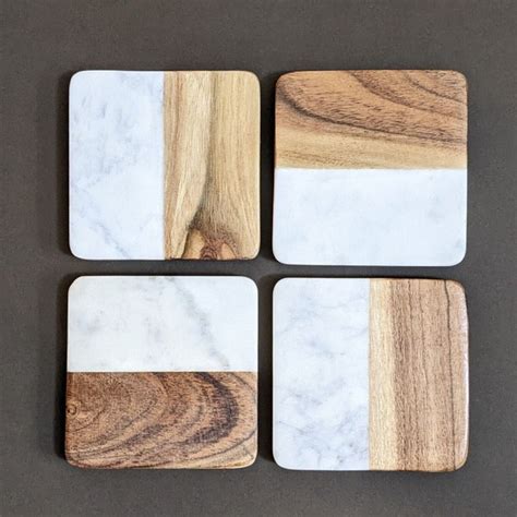 Marble Coasters Etsy