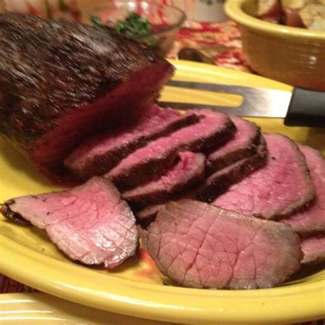 Grilled Beef Tenderloin With Herb Garlic Pepper Coating Recipe