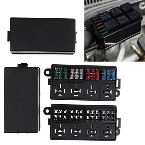 12v Relay Box Block 8 Way Atcato Fuse Block Universal Waterproof Fuse