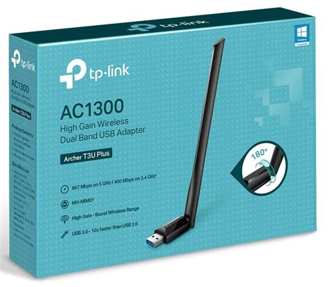 TL ARCHERT U PLUS Tp Link Archer T U Plus AC High Gain Wi Fi Dual Band USB Adapter