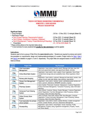 Tut04 Sol Tuto TSE2101 Software Engineering Fundamentals Tutorial 4