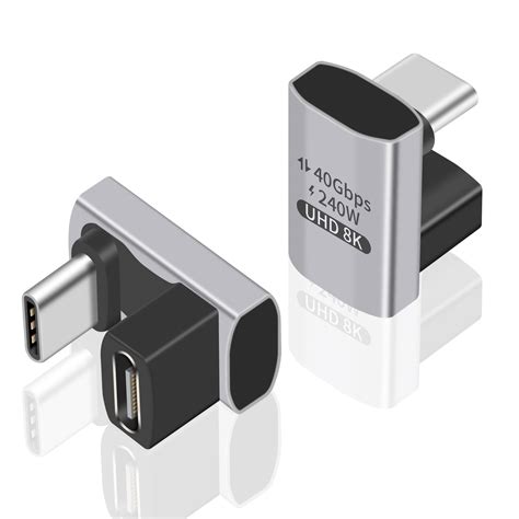 Amazon Com Duttek 240W USB C 180 Degree Adapter 180 USB C Extendsion Adapte U Shape USB C