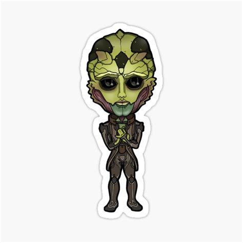 Mass Effect Thane Krios Drell Assassin Chibi Sticker Sticker By