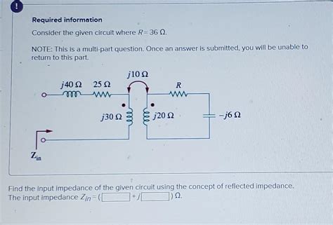 Solved Required Information Consider The Given Circuit Chegg