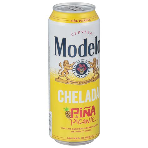 Modelo Chelada Pina Picante Mexican Import Flavored Beer 24 Fl Oz Can