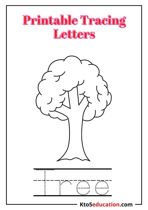 Free Printable Tracing Letter T Worksheet