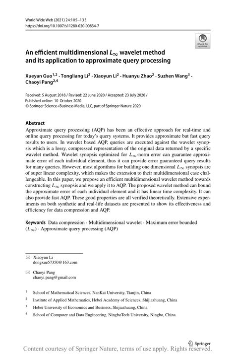 An Efficient Multidimensional L∞ Wavelet Method And Its Application To