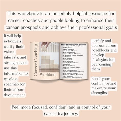 Career Coaching Templates Career Change Workbook Life Etsy
