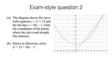 A22c Solving Quadratic Inequalities In One Variable