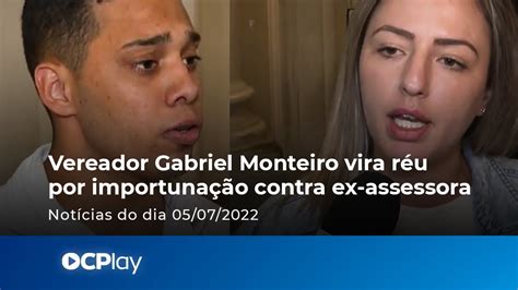Vereador Gabriel Monteiro vira réu por importunação contra ex assessora