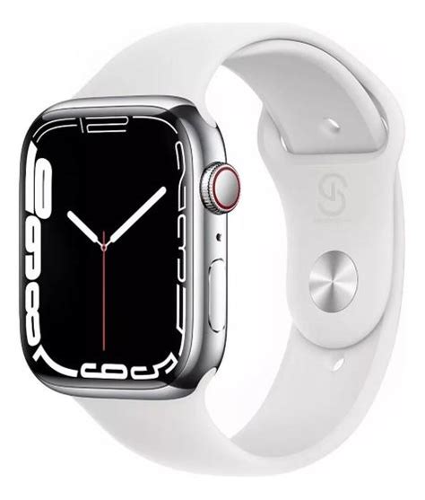 Relógio Smartwatch GL08 Branco Android IOS Troca Foto de Fundo Carrega