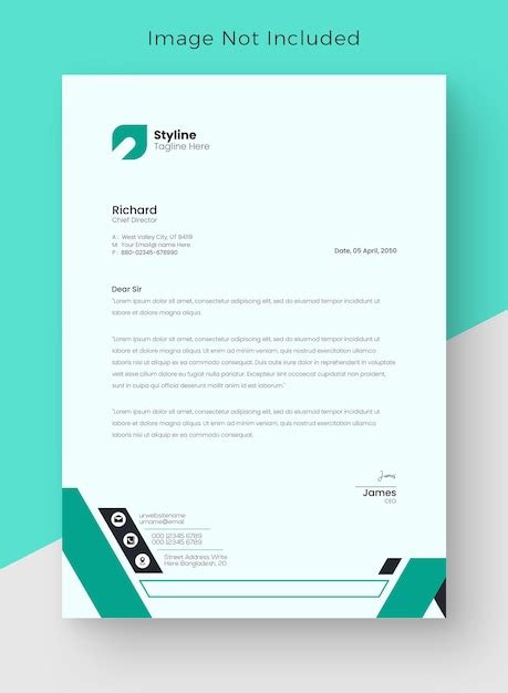 현대 회사 편지지 기업 디자인 A4 비즈니스 디자인 프리미엄 Psd 파일