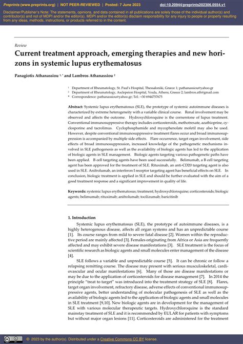 Pdf Current Treatment Approach Emerging Therapies And New Horizons