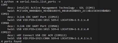 How To List Out All Connected Com Ports On Windows 10 Through Python