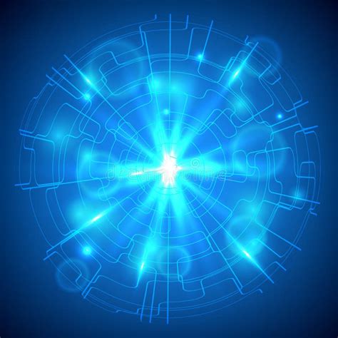 Abstract Colorful Technology Background Vector Stock Vector Illustration Of Hitech Line