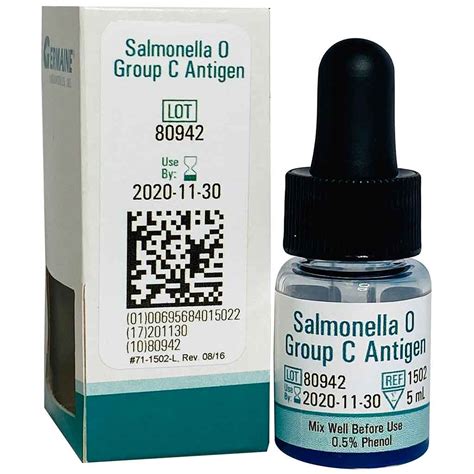 Salmonella O Group C Antigen 5ml Germaine Laboratories