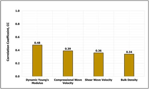 relative importance of input parameters with ucs correlation
