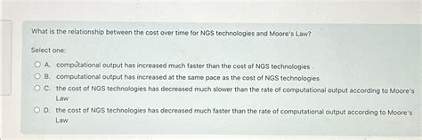 Solved What Is The Relationship Between The Cost Over Time