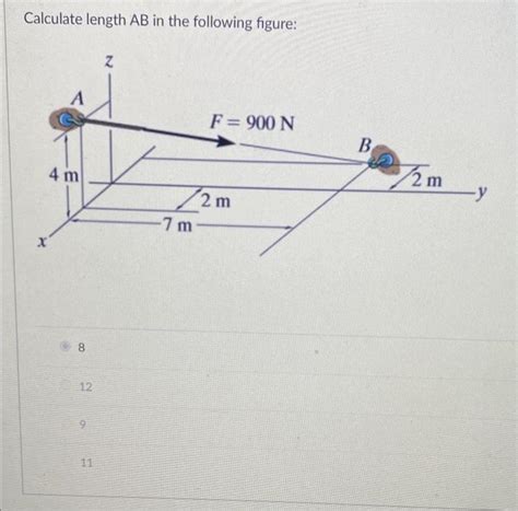 Solved Calculate Length AB In The Following Figure Chegg Com