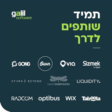 בתמונה החברות הגדולות והמובילות בתחומן שגם בחרו בגליל סופטוור לחצו 👈 כאן