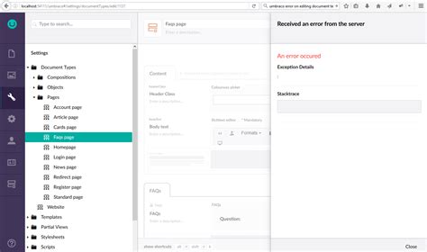 how to create a popup in umbraco