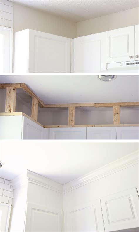 How To Enclose The E Above Kitchen Cabinets Angela Marie Made