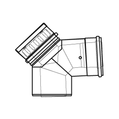 Koleno Revizní 87° Dn80125 Dobrekominycz