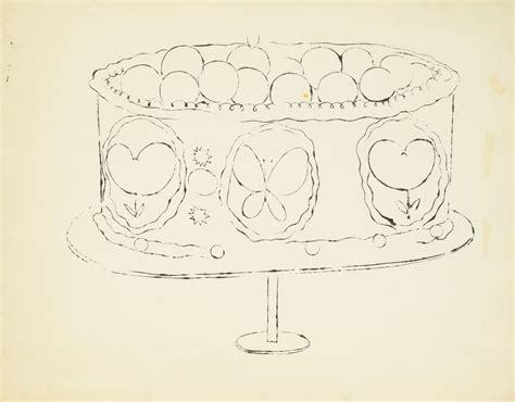 Colorful Cake On Stand By Andy Warhol