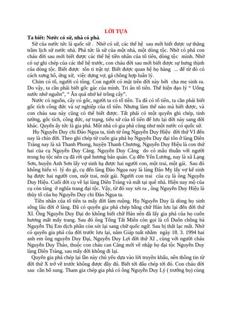 LỜi TỰa Pdf