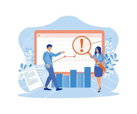 Businessman Analyzing Data On The Computer Correct Data Errors Could