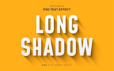 Premium Psd Long Shadow Text Effect