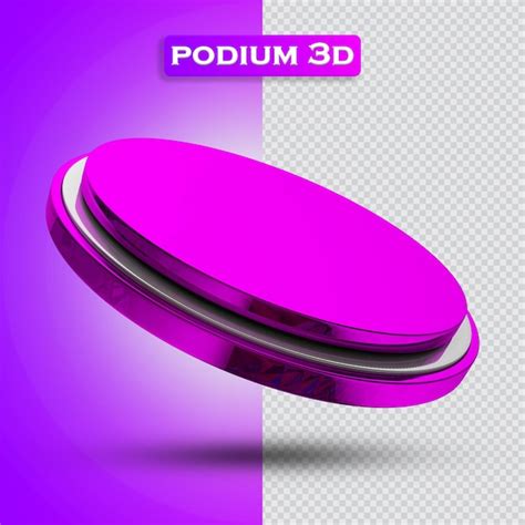 Premium Psd Realistic Podium In 3d Rendering