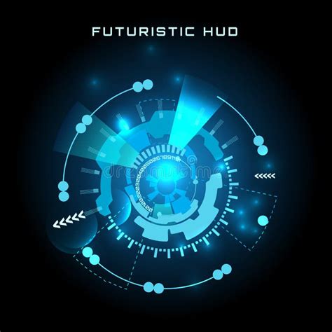 Futuristic Blue Vector Touch User Interface Stock Vector Illustration Of Media Hightech 63583292