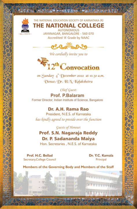 Convocation National College Jayanagar