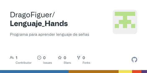 GitHub DragoFiguer Lenguaje Hands Programa para aprender lenguaje de señas