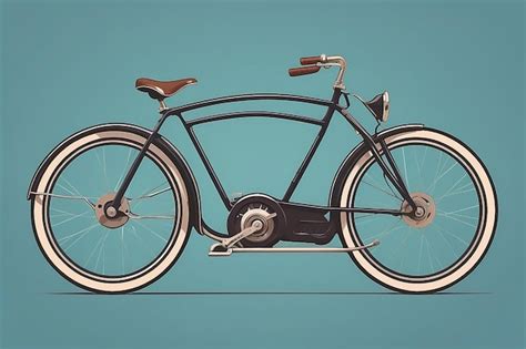 Premium Photo Vector Illustration Of Crossedstyle Retro Balancing Cycle