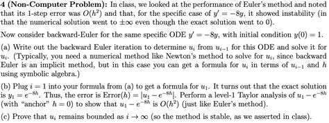 Solved Non Computer Problem In Class We Looked At Chegg