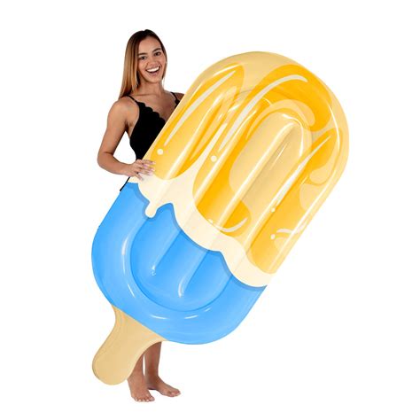 Vibrant Orange Inflatable Popsicle Pool Float Ergonomic Summer Relaxation And Style