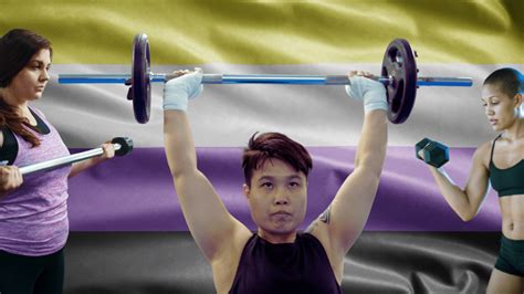 a conversation between two nonbinary humans about weight lifting