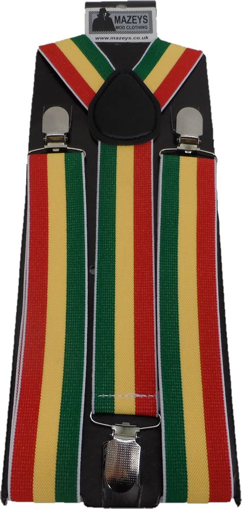 Mazeys Mens 35 Mm Wide Rasta Braces Mazeys Uk