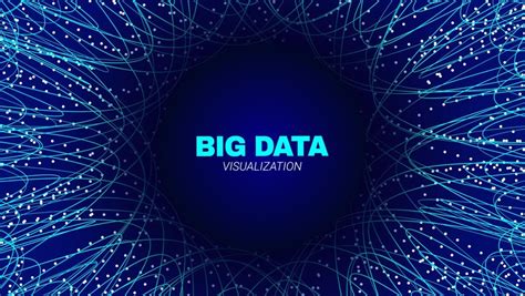 Premium Vector Abstract Technology Big Data Stream Visualization