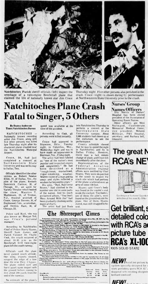 Jim Croce Plane Crash Jim Croce Remembered 50 Years After Louisiana