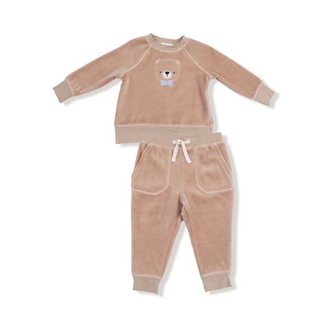Raglan Sweatshirtjogger Set Velour Teddy Bear Plaid Rabbit Ts