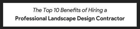 The Top 10 Benefits Of Hiring A Professional Landscape Design