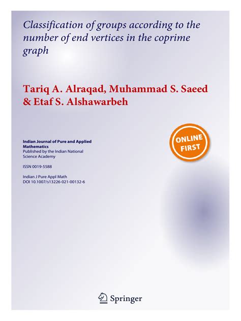 Classification Of Groups According To The Number Of End Vertices In The