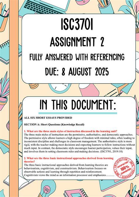 ISC Assignment Memo Due August StudyPass