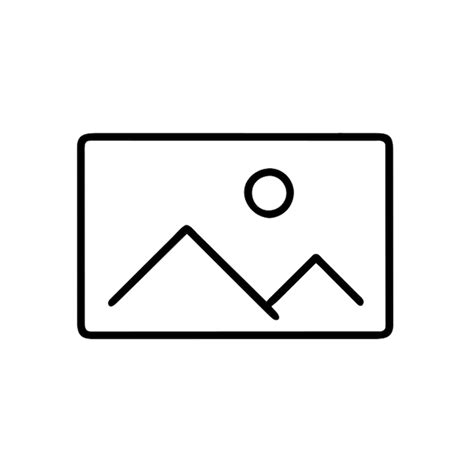 Picture Icon Outline Gradient Premium Ai Generated Vector