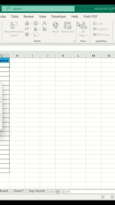 How To Insert Sparkline And Columns In Excel Excel Shortsfeed Shorts Viral Youtube