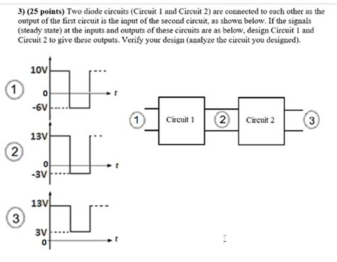 Solved Points Two Diode Circuits Circuit And Chegg